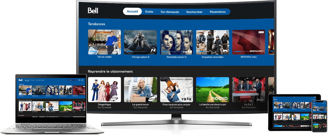 Appli Télé Fibe - Télé en direct | Bell Télé | Bell Canada